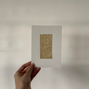 Friction Ridges Rectangle Block Print / Unique Art / Abstract Art ...