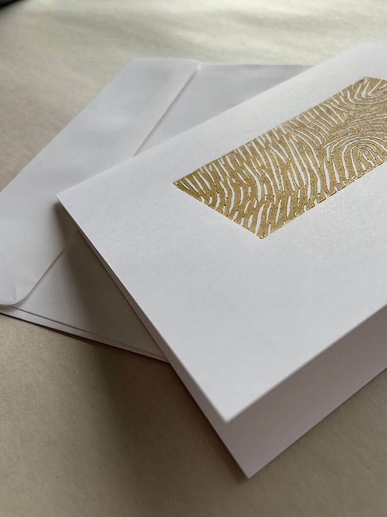 Friction Ridges Rectangle Block Print / Unique Art / Abstract | Etsy