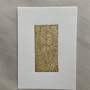 Friction Ridges Rectangle Block Print / Unique Art / Abstract Art ...