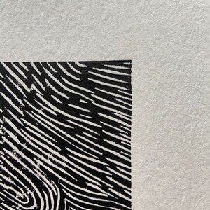 Friction Ridges Rectangle Block Print / Unique Art / Abstract Art ...