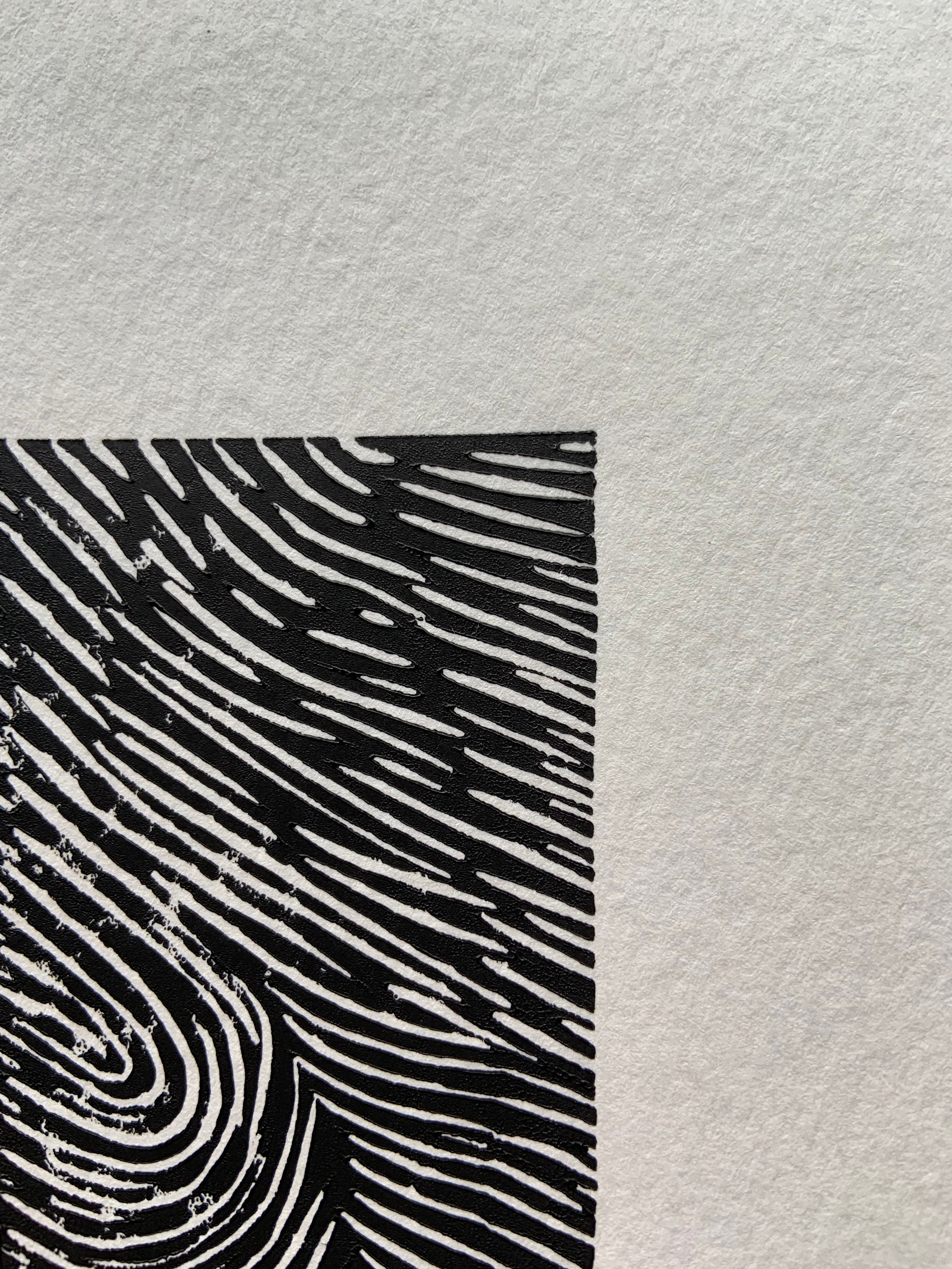 Friction Ridges Rectangle Block Print / Unique Art / Abstract - Etsy