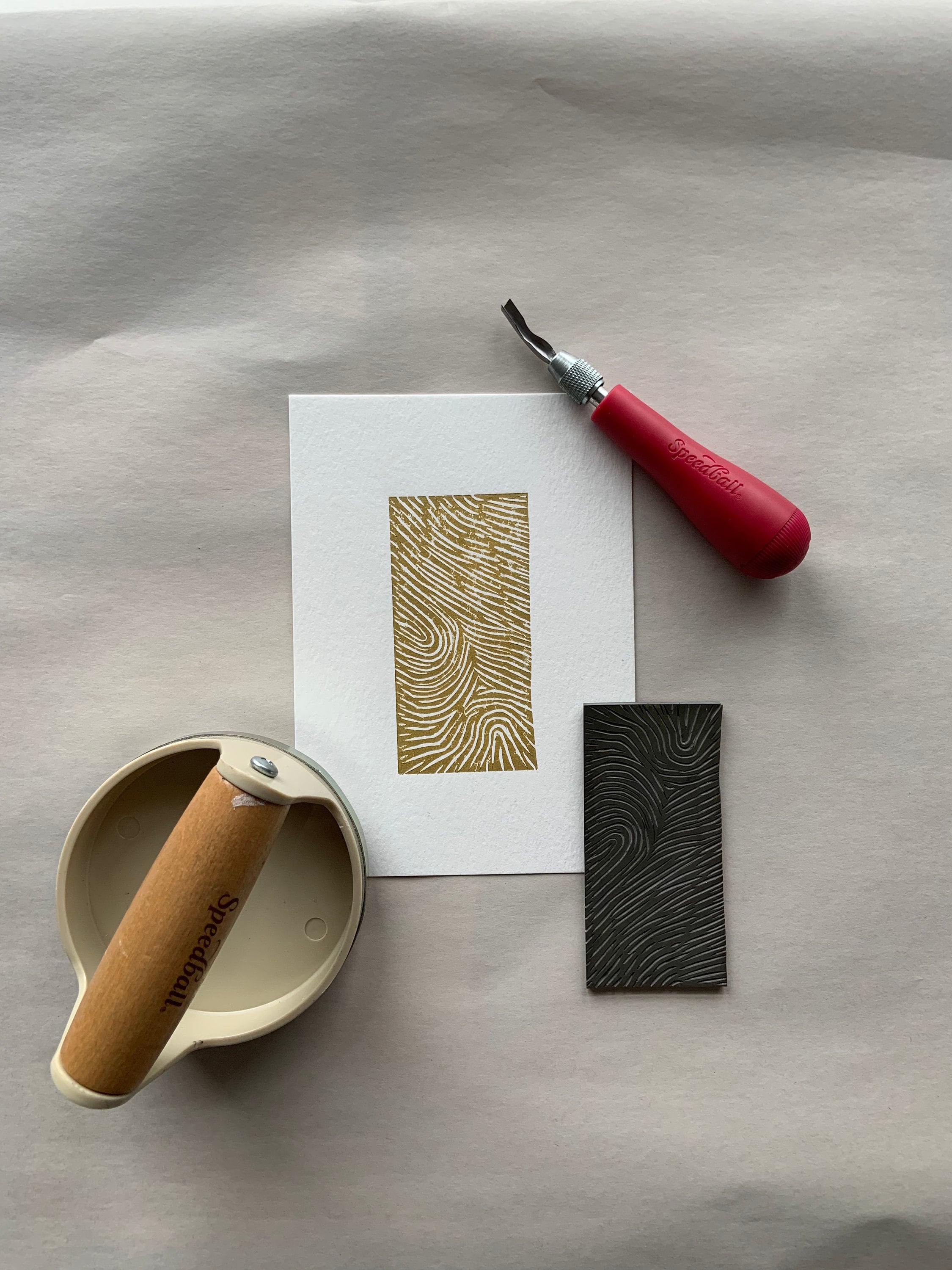 Friction Ridges Rectangle Block Print / Unique Art / Abstract - Etsy