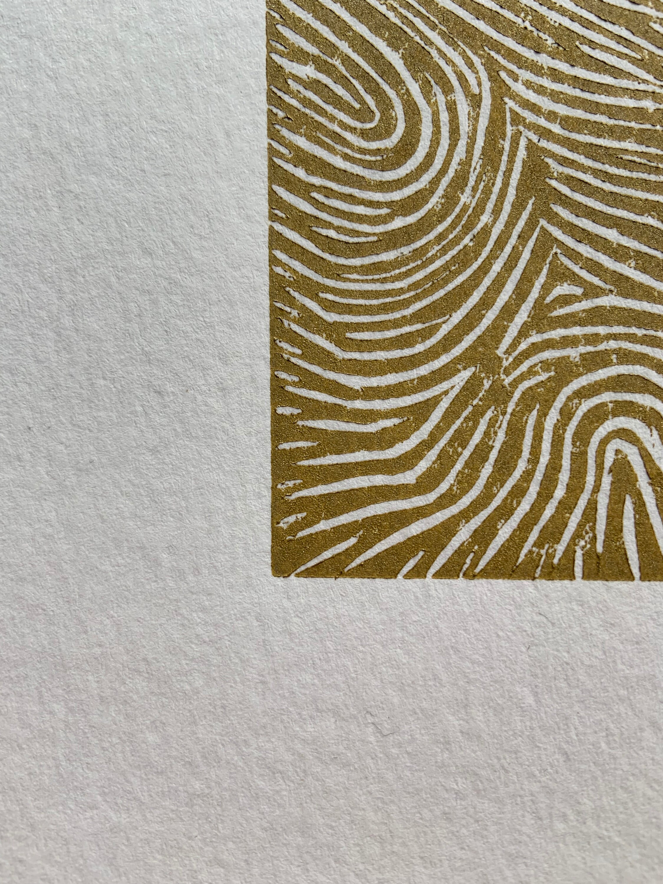 Friction Ridges Rectangle Block Print / Unique Art / Abstract - Etsy