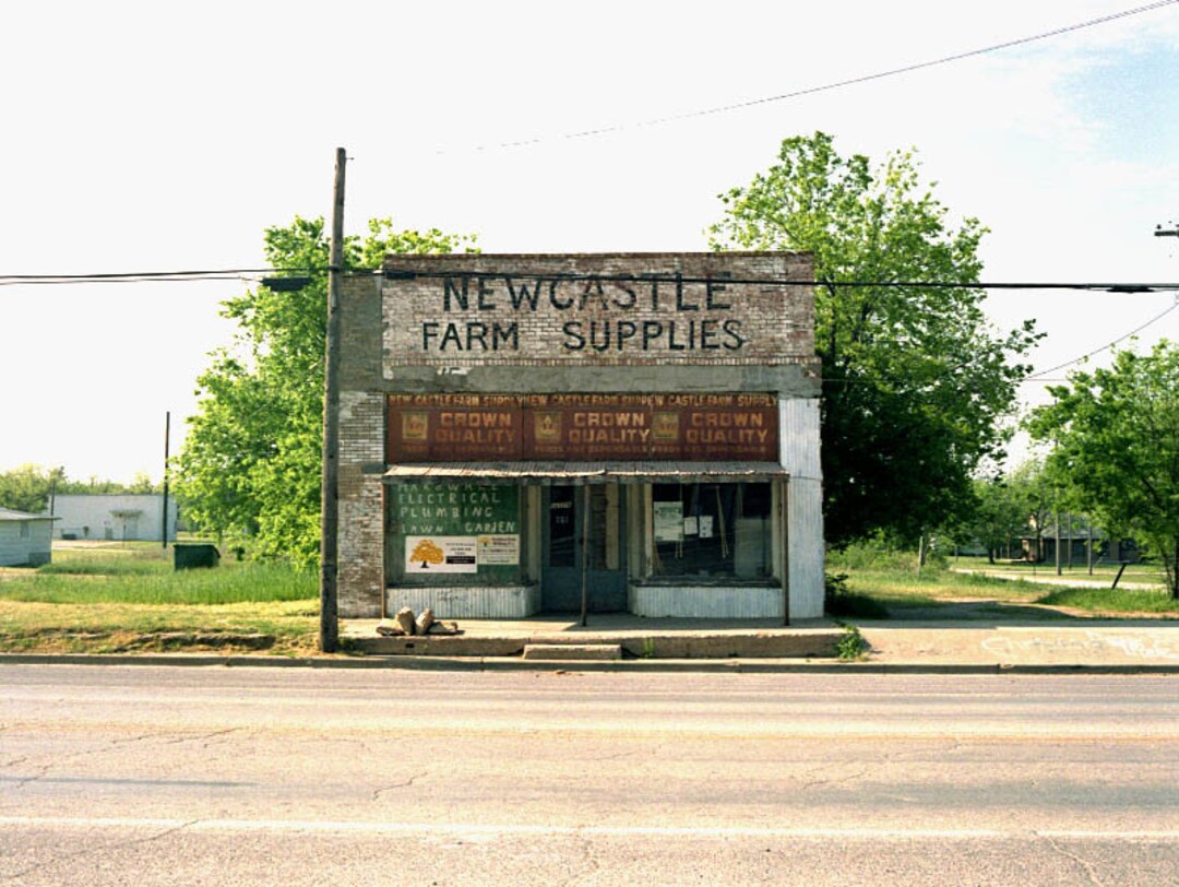 Photograph of Newcastle in Texas, USA - Charming Old Farm Shop Building ...