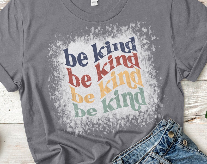 Be Kind Retro PNG Vintage Kindness Design Colorful Kind Mom - Etsy