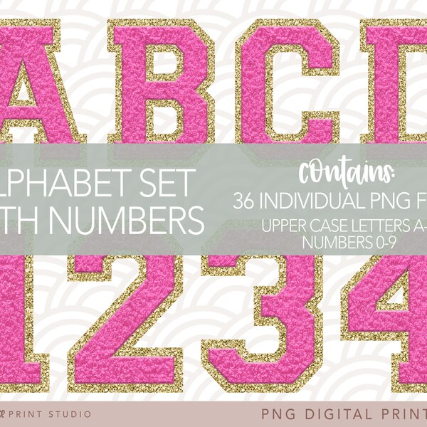 Large Pink Letters - Etsy