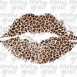 Distressed Leopard Lips PNG, Leopard Print, Animal Print, Kiss Lips ...