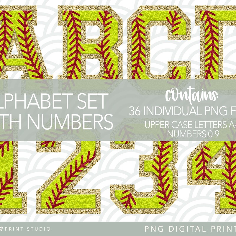 Softball Letters - Etsy