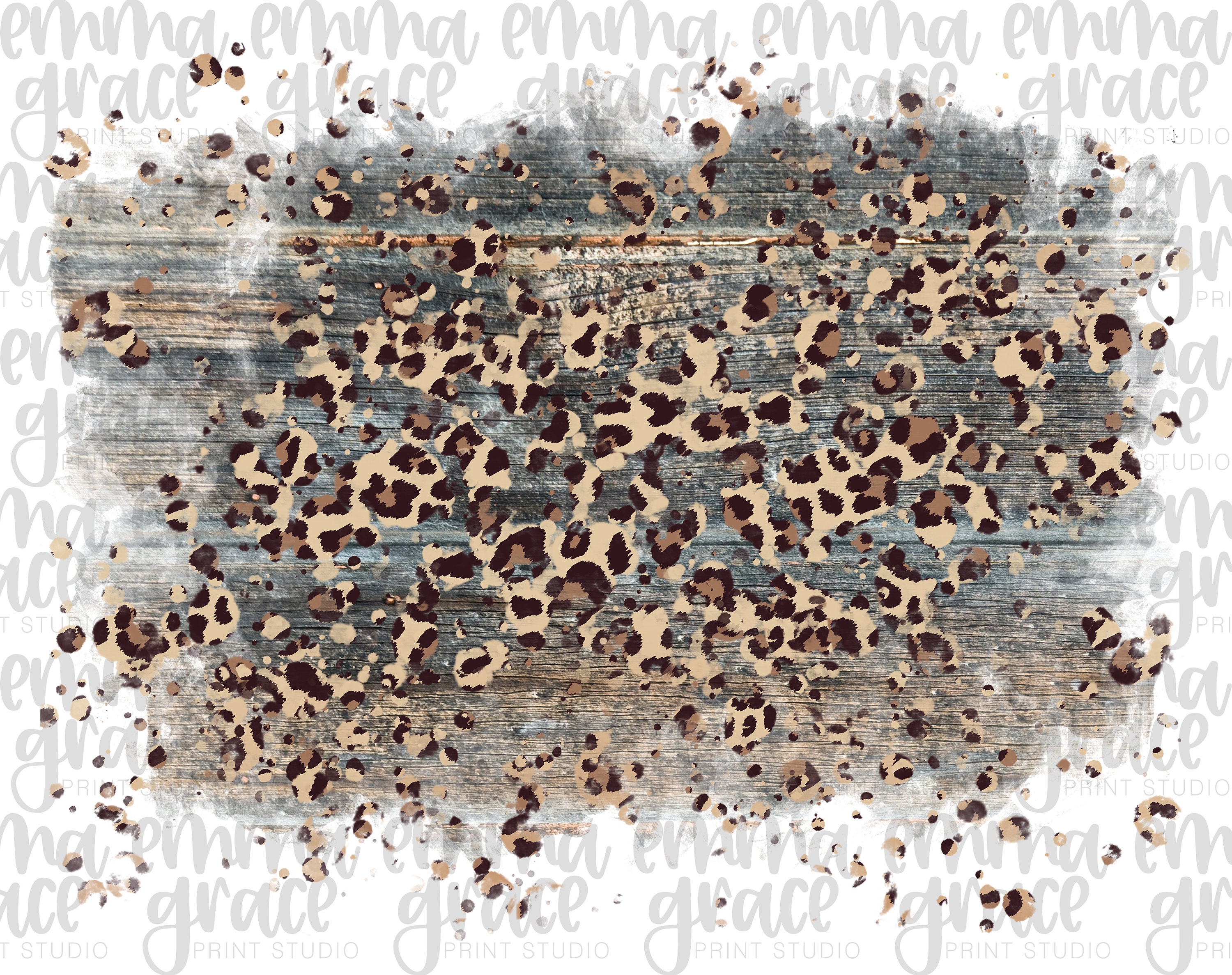 Drawing & Illustration Distressed Leopard Print Sublimation PNG Cheetah ...