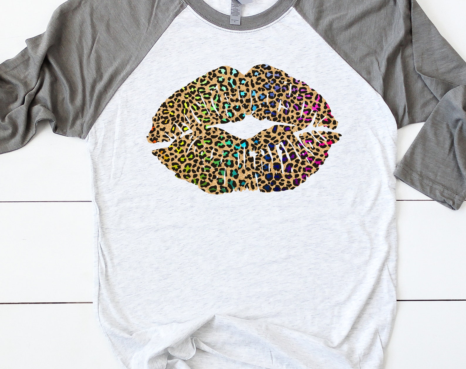 Colorful Leopard Lips PNG Leopard Print Animal Print Kiss - Etsy