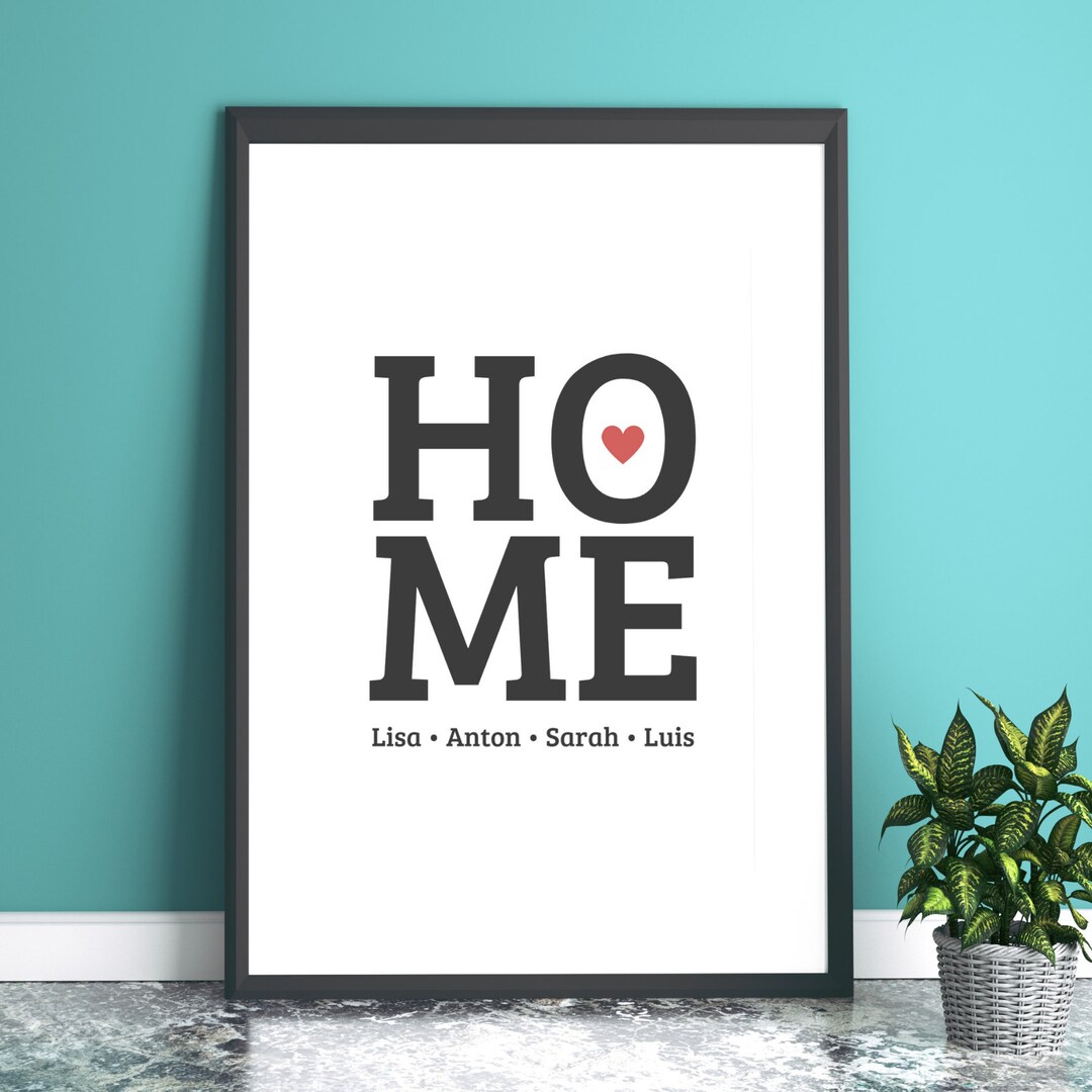 House Family Poster - Digital Download | Individually Customizable ...