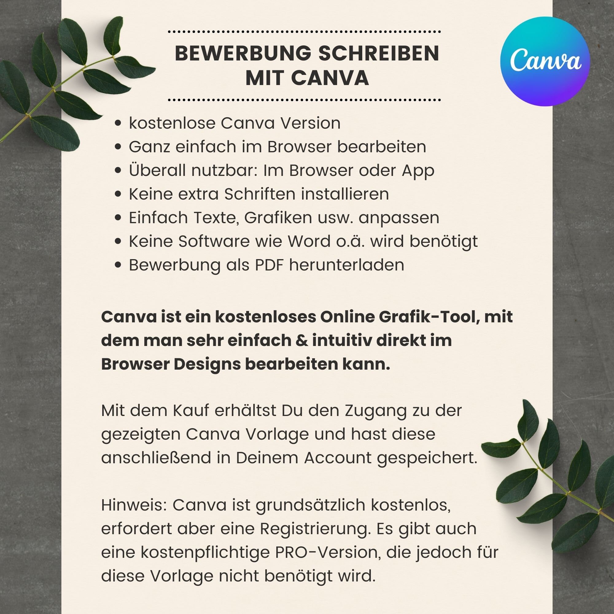 Canva Application Template, Resume Template German, Modern Resume ...