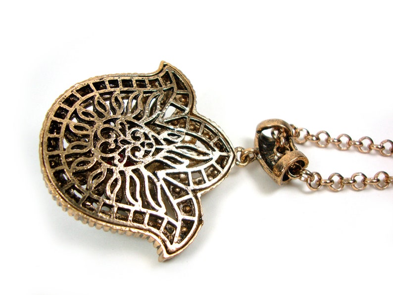 Byzantine Traditional Big Crystal Stones Chain Pendant 60x50mm - Etsy