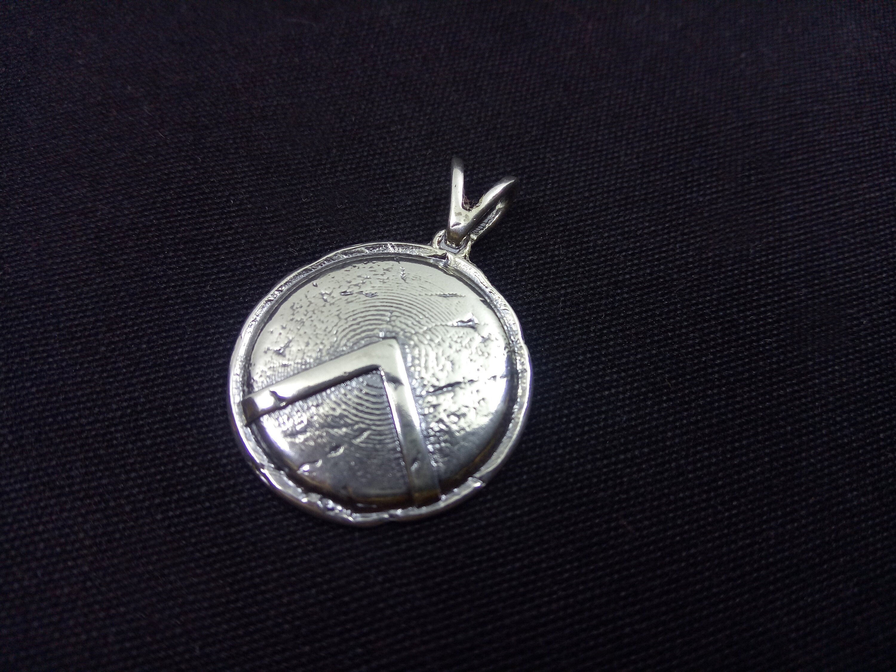 Sterling Silver 925 Ancient Greek Warrior Spartan Shield Lamda - Etsy