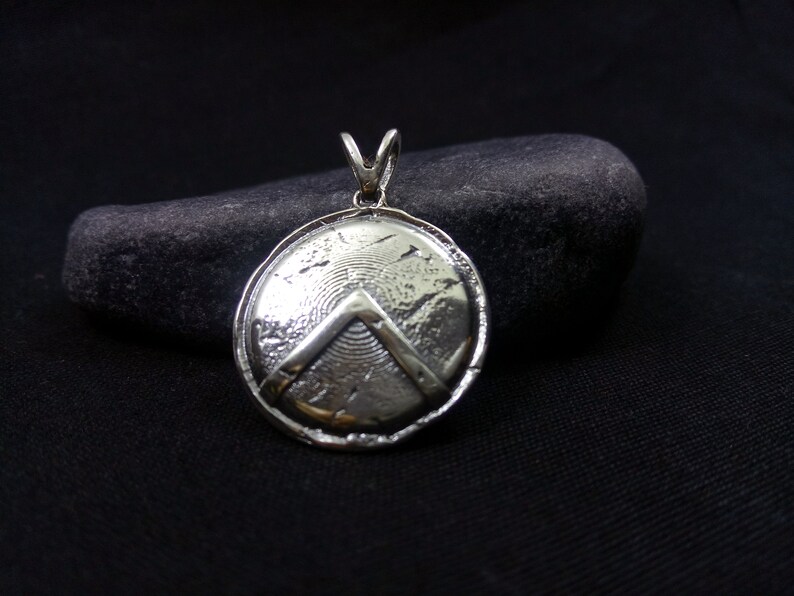Sterling Silver 925 Ancient Greek Warrior Spartan Shield Lamda - Etsy