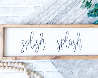 Splish Splash Sign | Etsy