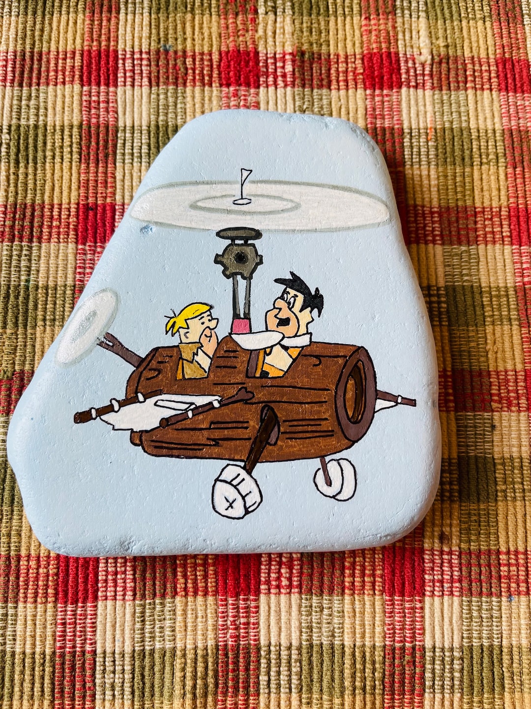 Fred and Barney Painted Rock SEALED the Flying Fools! - Etsy Canada