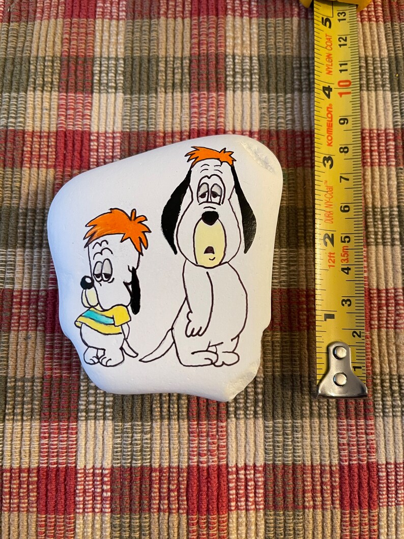 Droopy and Dribble Dogs Painted Rock SEALED - Etsy