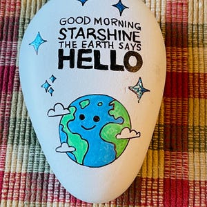Good Morning Starshine Painted Rock SEALED - Etsy