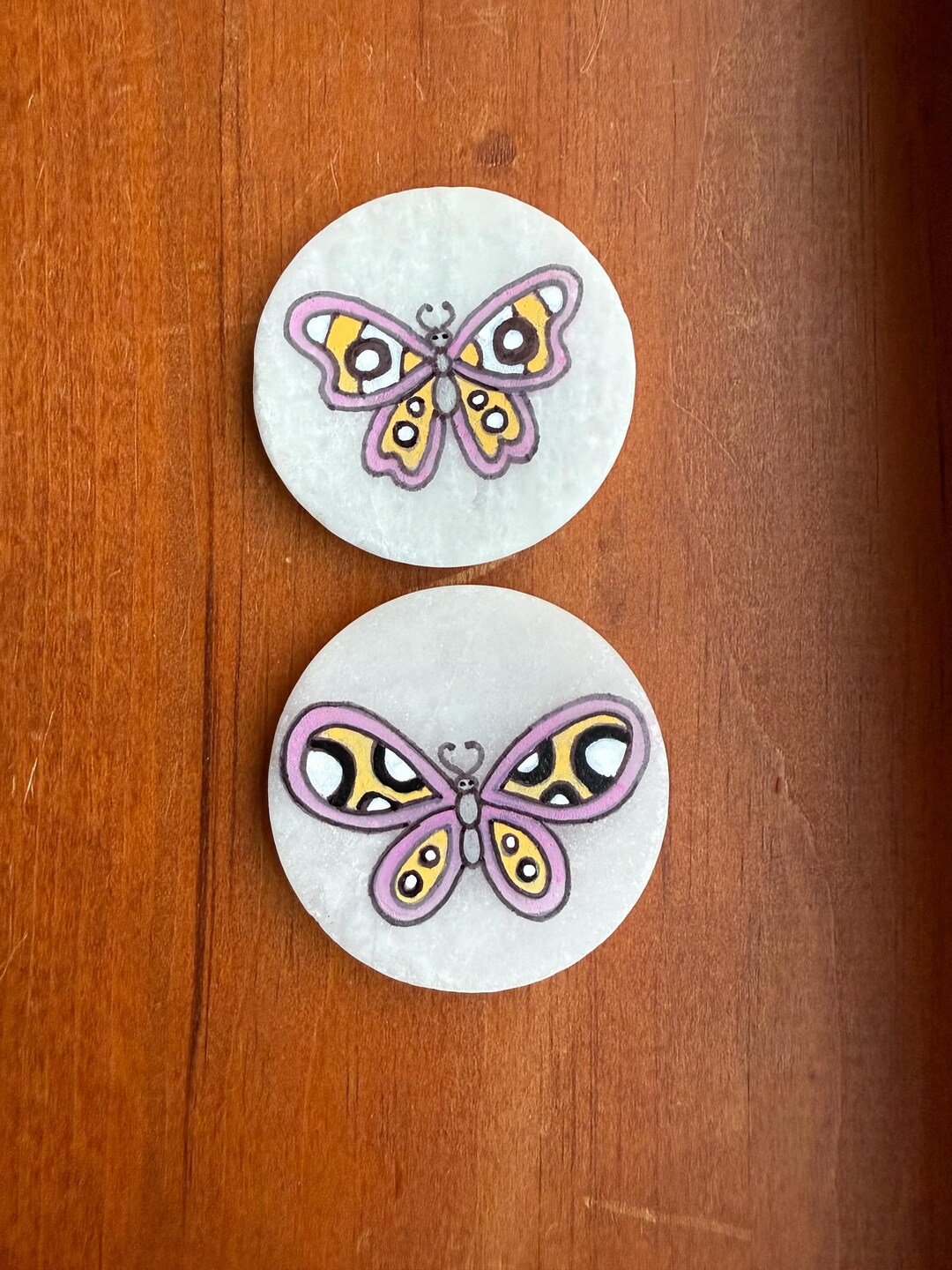 Groovy Butterflies Painted Rocks - Set of 2 ! SEALED - Etsy