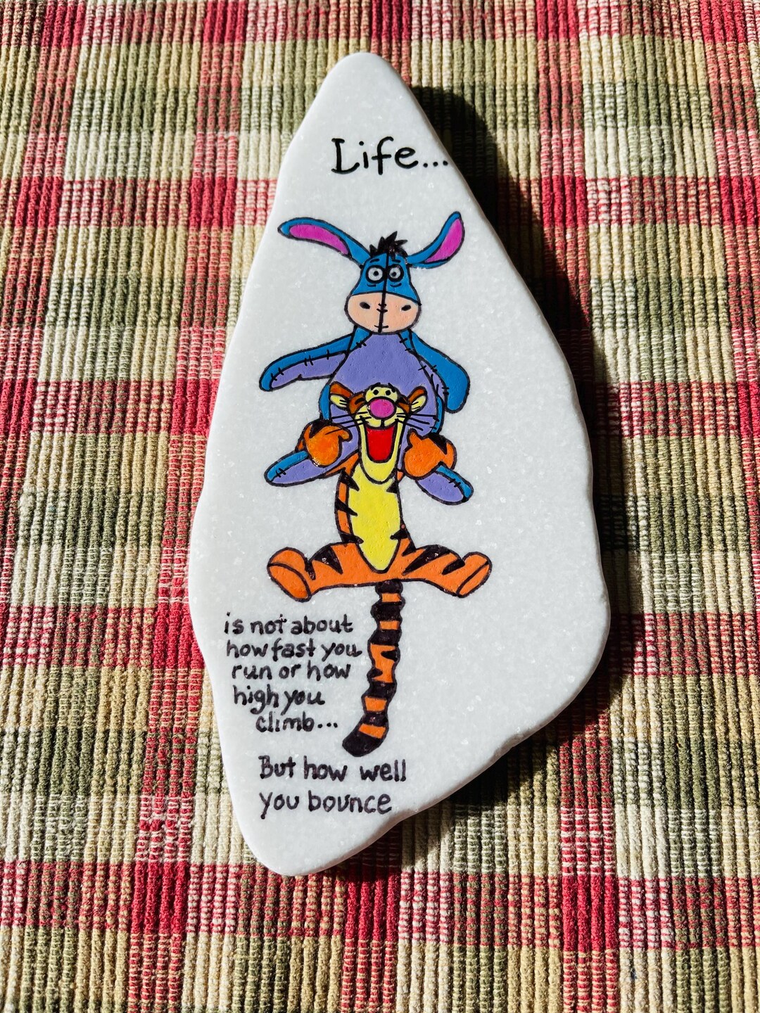 Tigger and Eeyore Painted Rock SEALED How Well You Bounce - Etsy