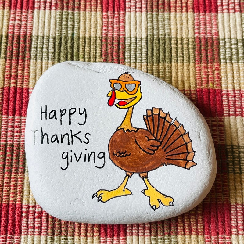 Thanksgiving Rocks - Etsy
