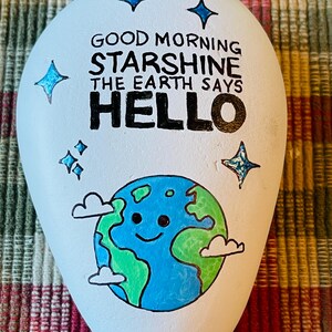Good Morning Starshine Painted Rock SEALED - Etsy