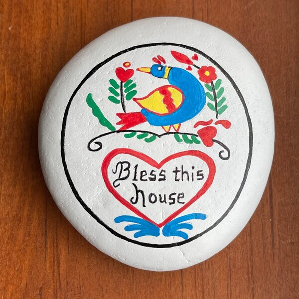 Painted Rock Houses - Etsy