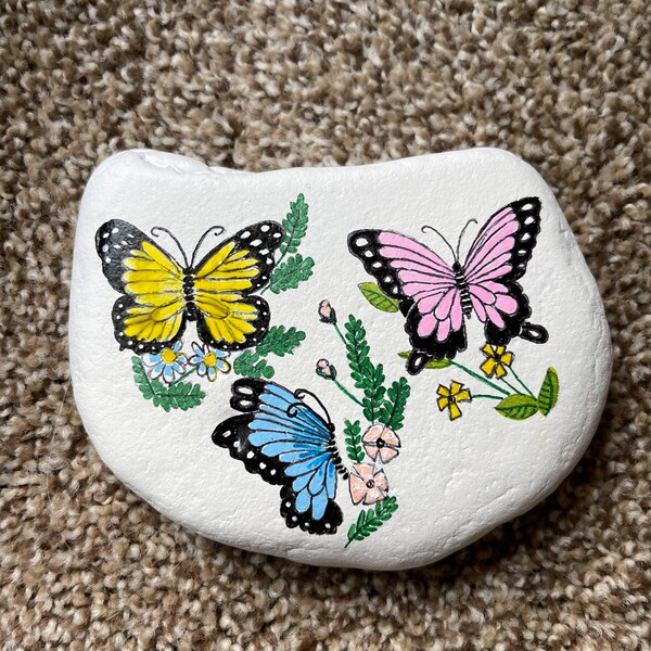Rock Painting Butterfly - Etsy