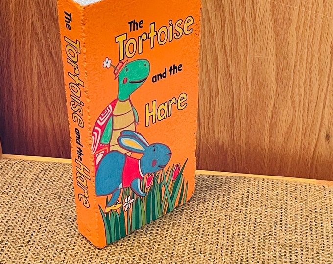 The Tortoise and the Hare Brick Book Hand Painted SEALED - Etsy