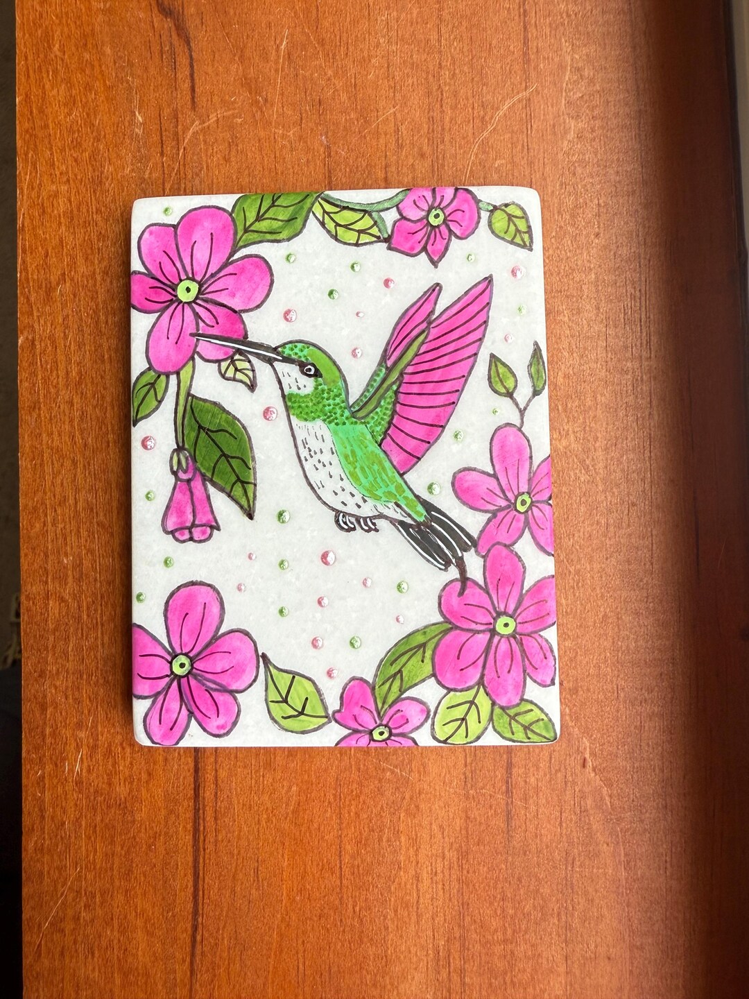 Hummingbird Painted Rock SEALED Painted Rocks - Etsy