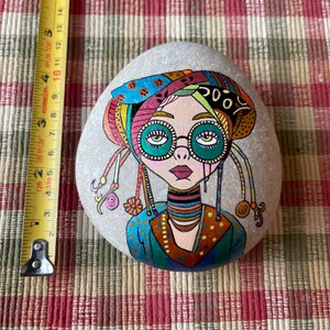 Hippie Chic Painted Rock SEALED Painted Rocks - Etsy
