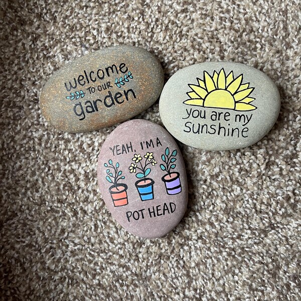 Welcome Rocks - Etsy