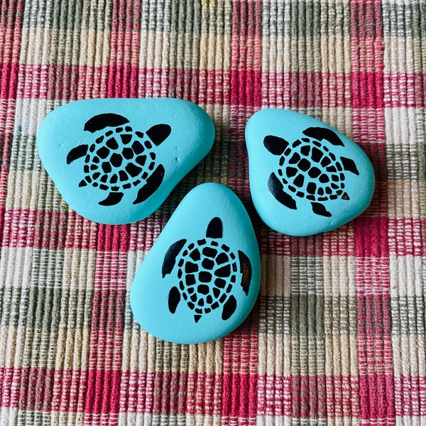 Painted Rock Turtle - Etsy