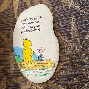 Pooh and Piglet Painted Rock How Lucky Am I SEALED - Etsy