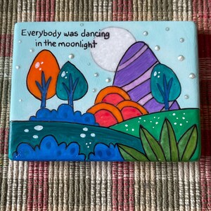 Dancing in the Moonlight Painted Rock SEALED - Etsy
