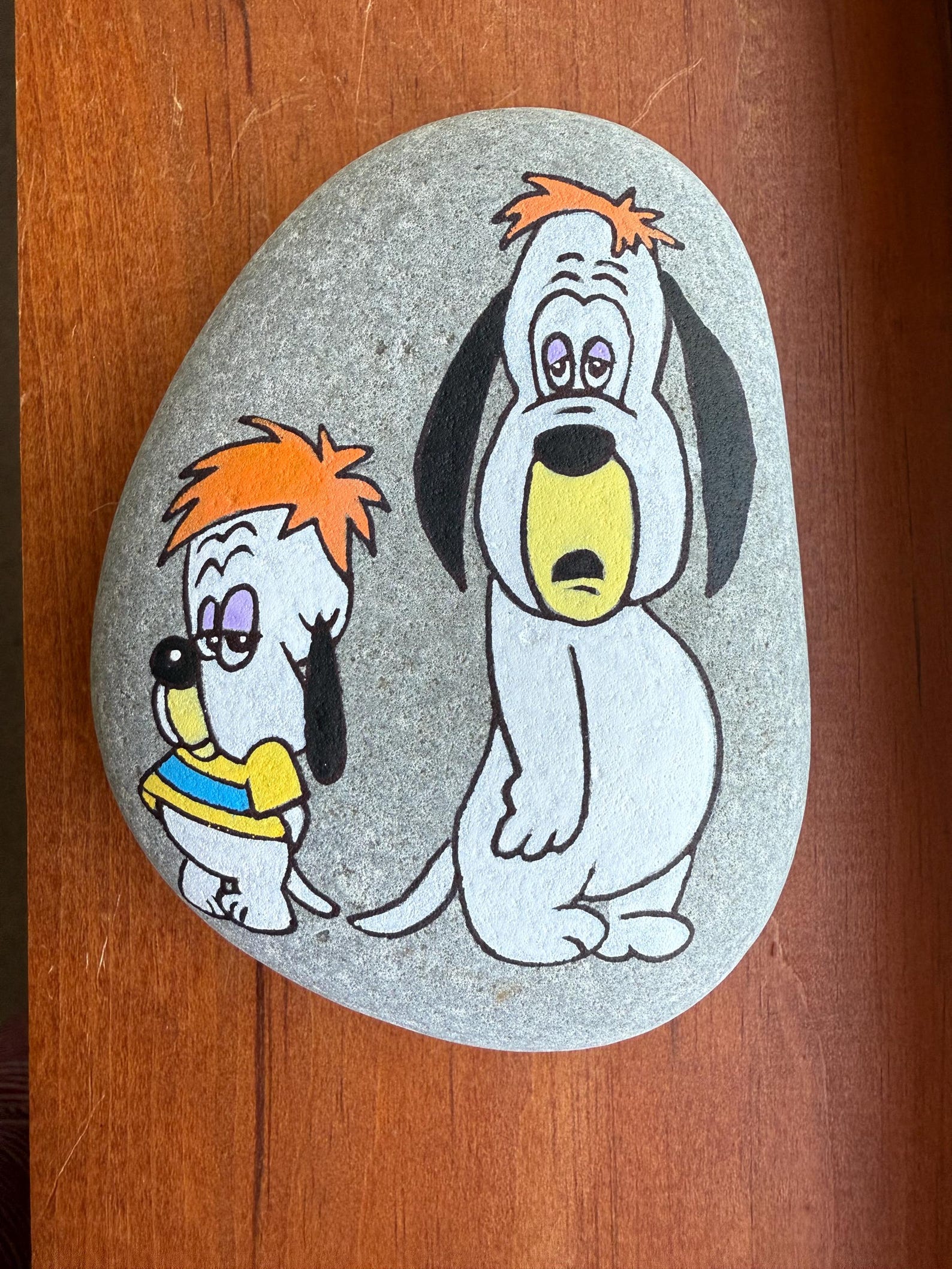 Droopy and Dribble Dogs Painted Rock SEALED - Etsy