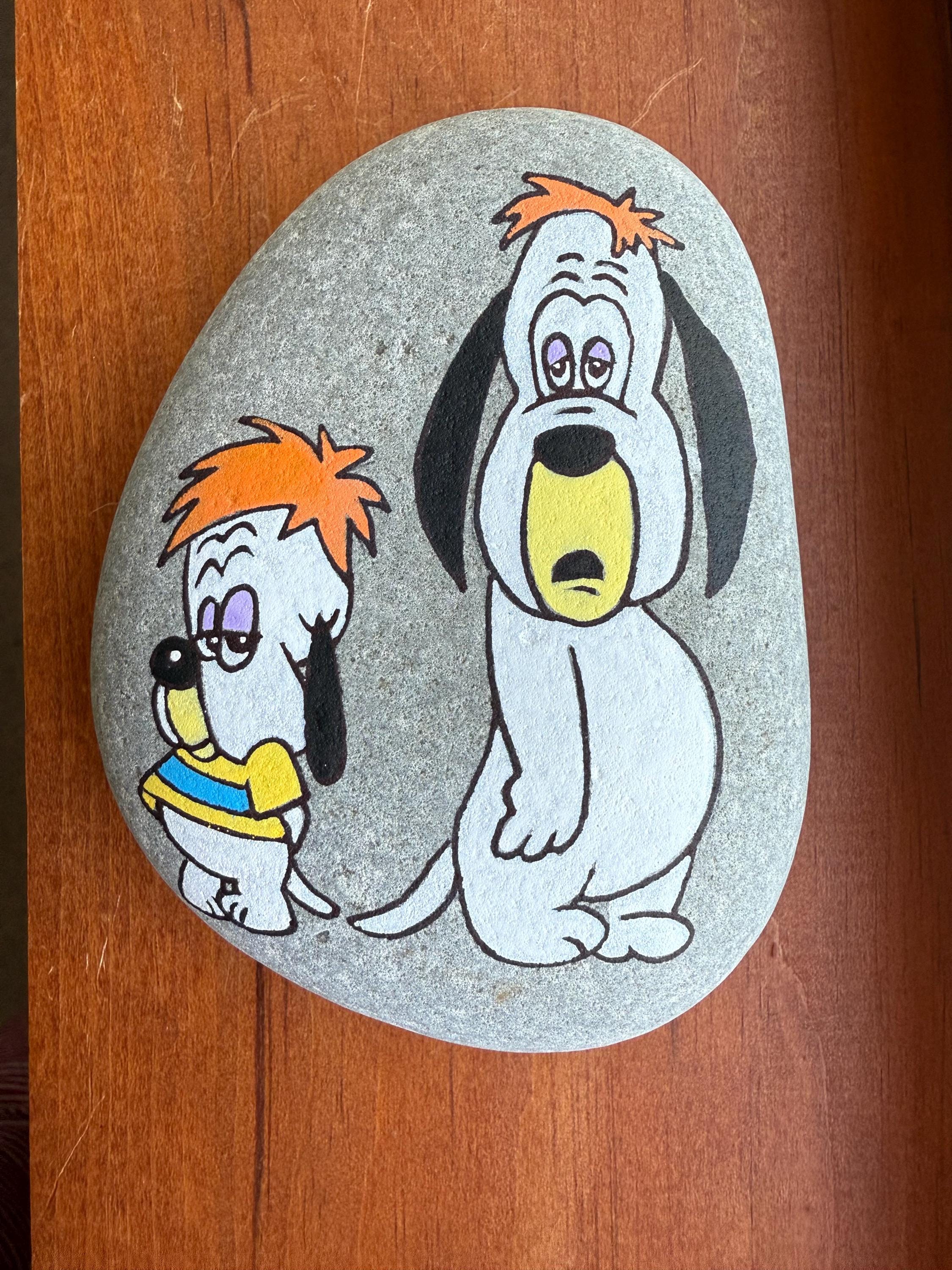 Droopy and Dribble Dogs Painted Rock SEALED - Etsy