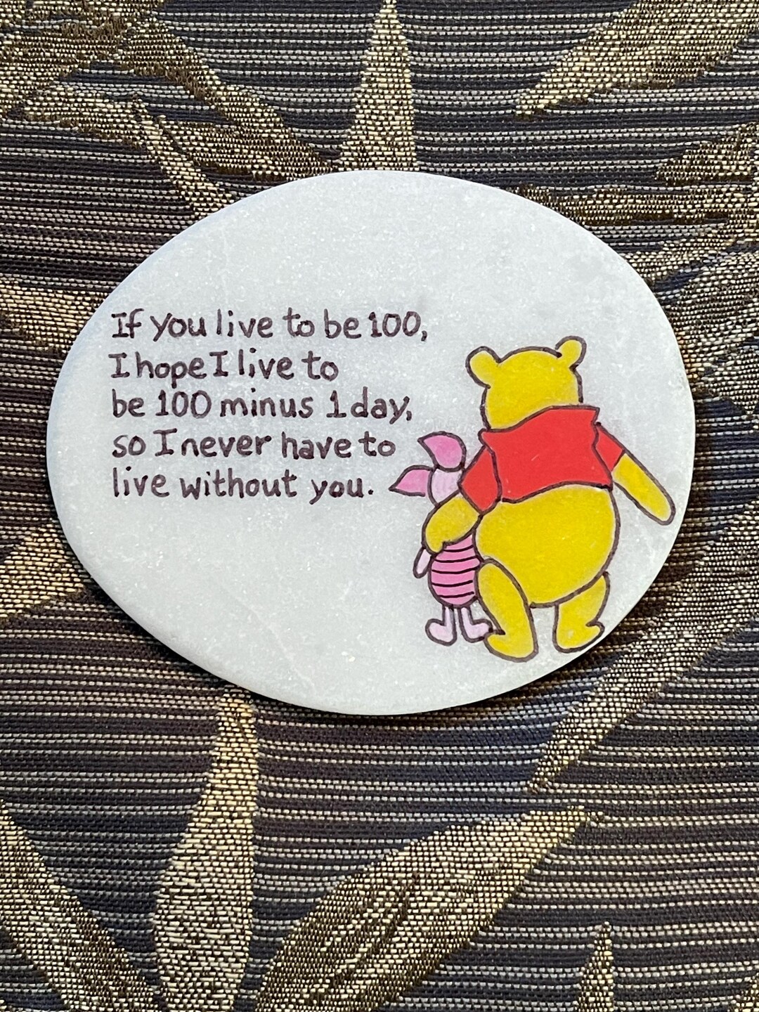 Pooh and Piglet Painted Rock - If You Live to Be 100 SEALED - Etsy