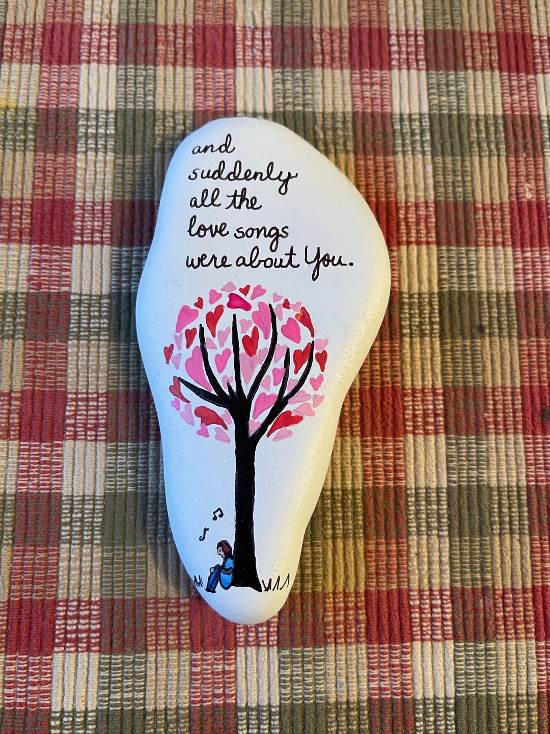 All the Love Songs Are About You Painted Rock SEALED - Etsy