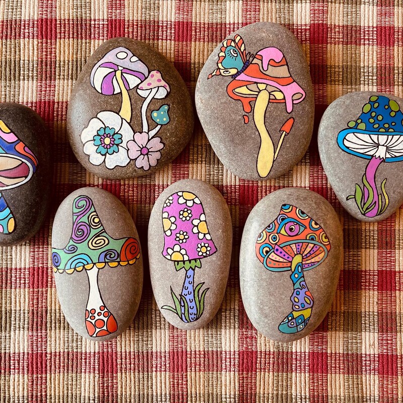 Hand Painted Stones - Etsy