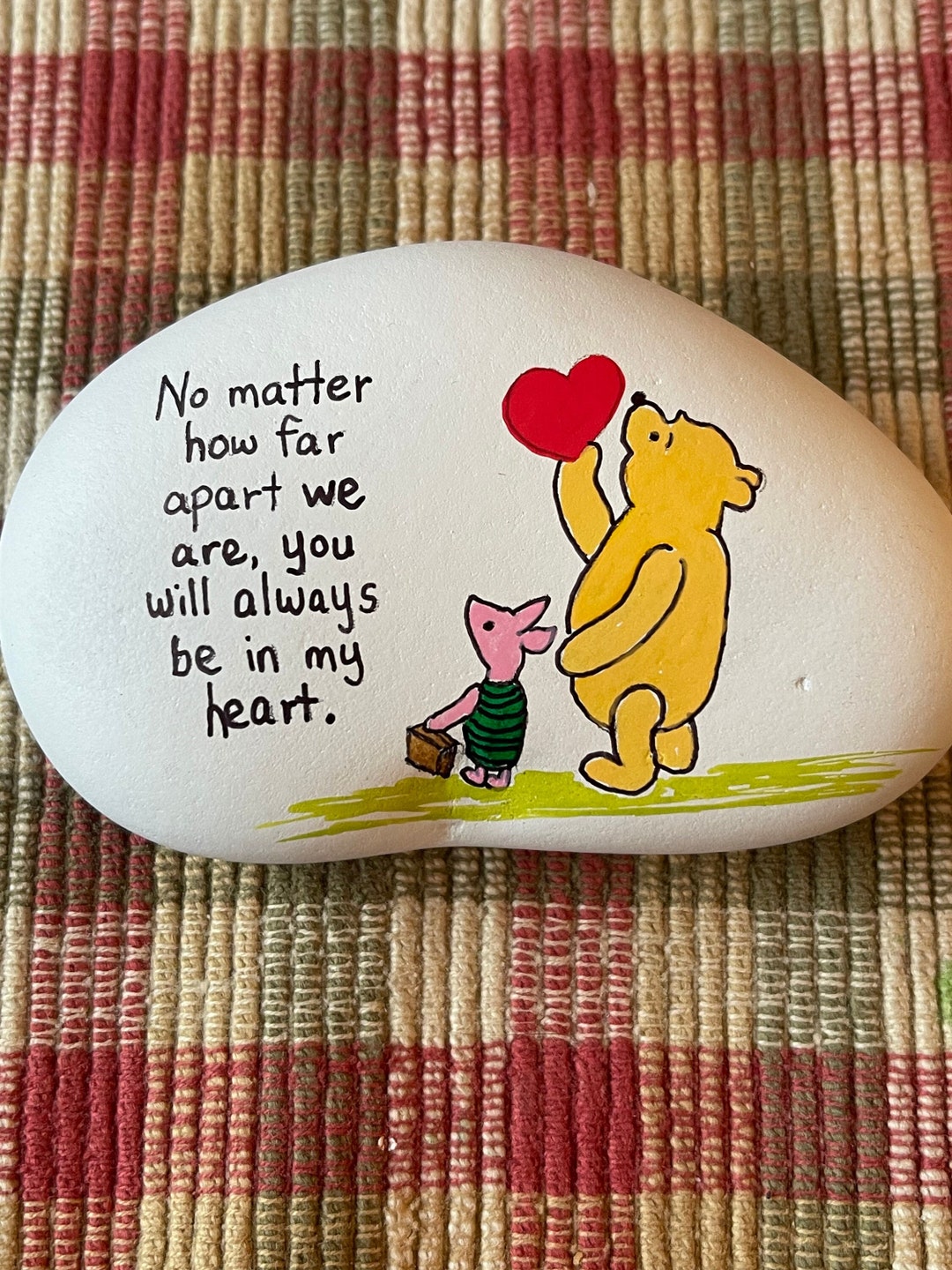 Pooh and Piglet Painted Rock Always Be in My Heart SEALED - Etsy