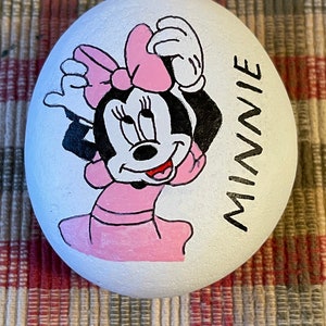 Minnie Mouse Painted Rock Pretty in Pink SEALED - Etsy