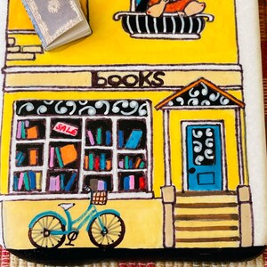 Whimsical Storefront Bookstore Painted Rock SEALED 3D Book - Etsy