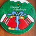 Elf Painted Rock - Happy Holidays SEALED Santorini Round Rock - Etsy