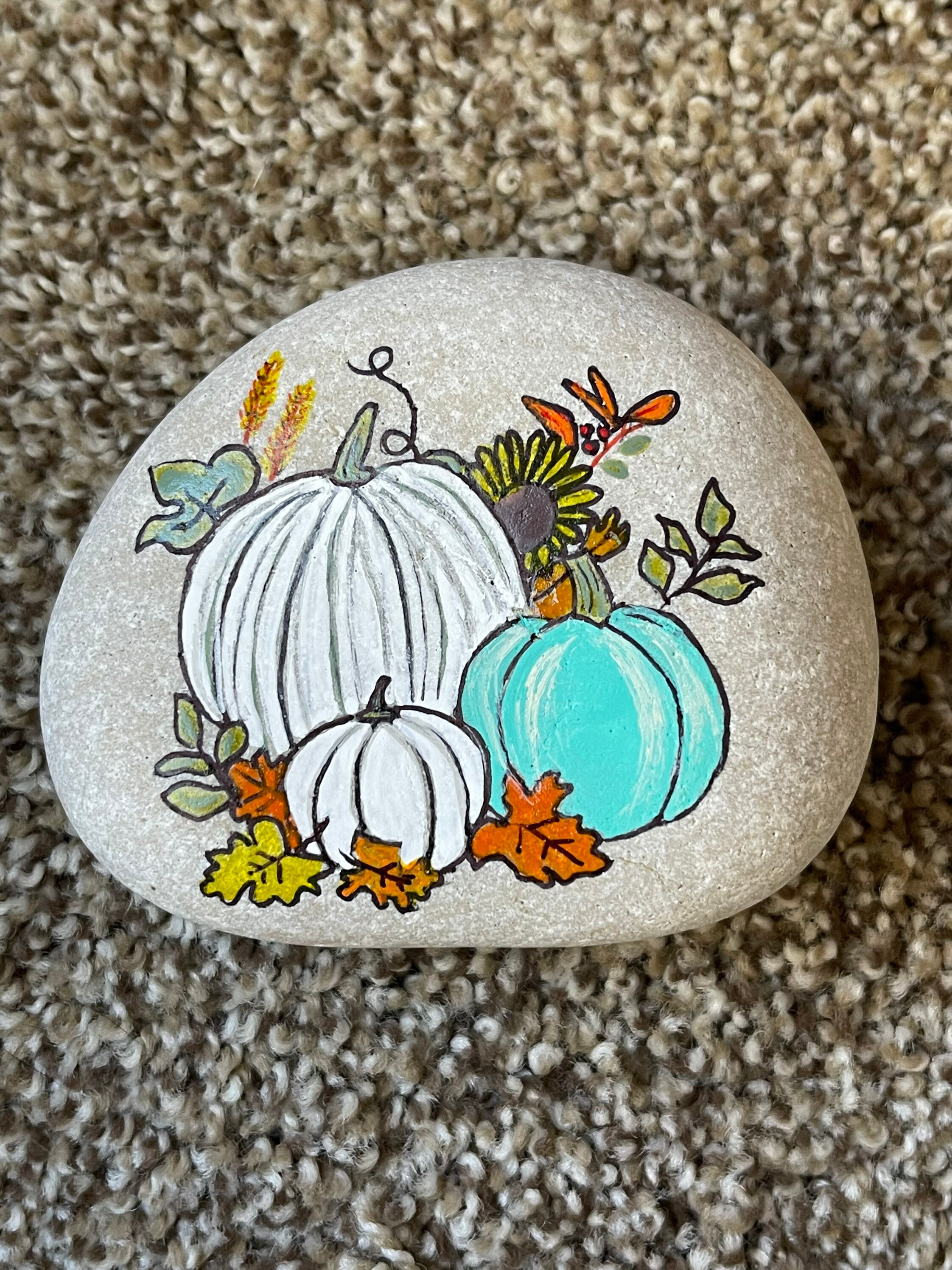Painted Rock Pumpkin Faces: How to Decorate Your Halloween With ...