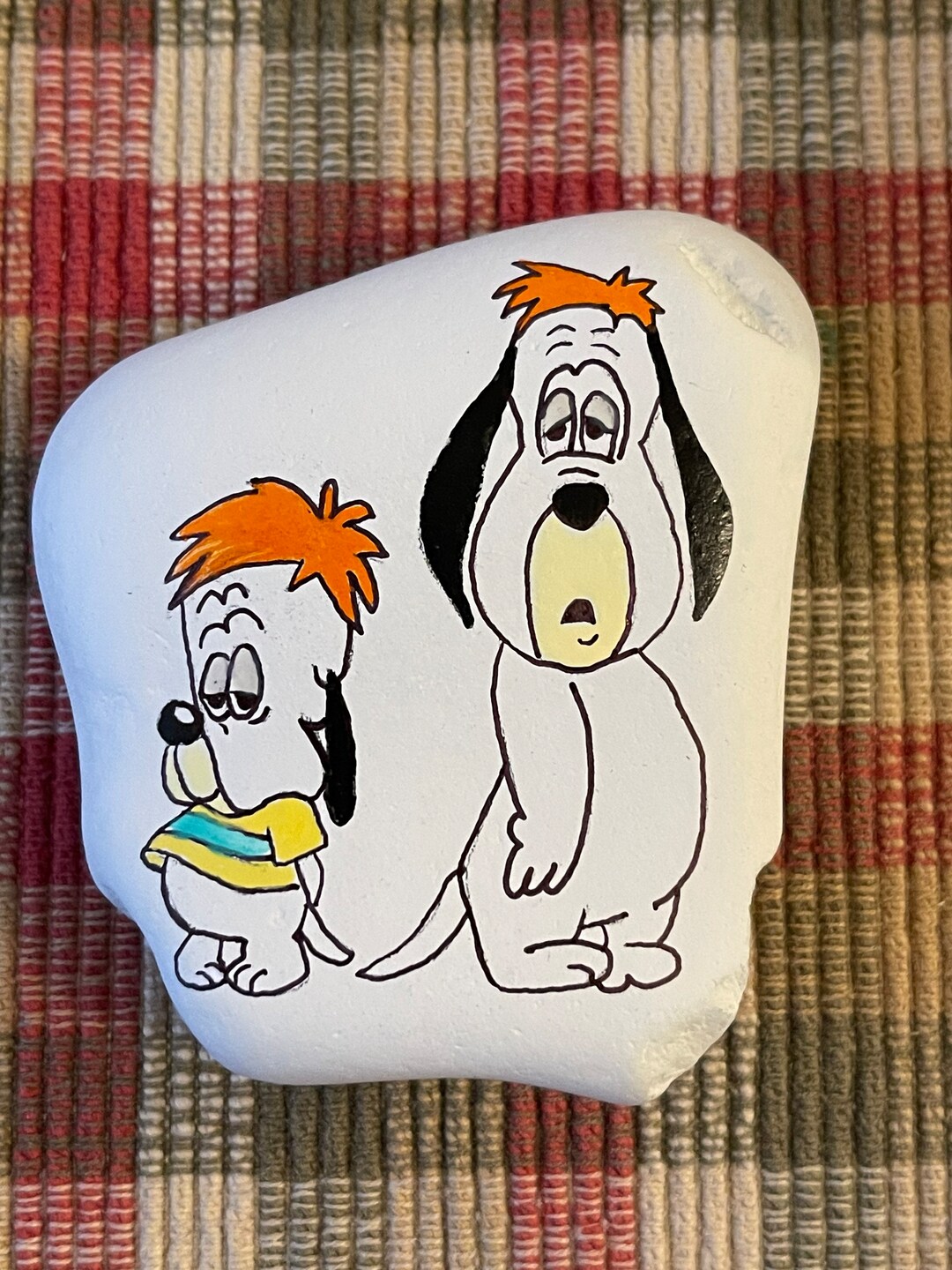 Droopy and Dribble Dogs Painted Rock SEALED - Etsy