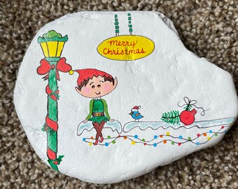 Elf Painted Rock - Etsy
