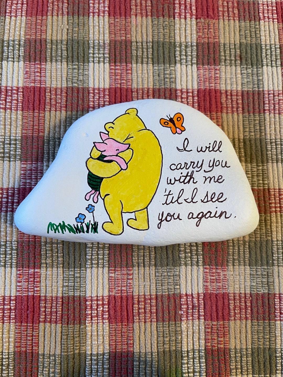 Pooh and Piglet Painted Rock Until I See You Again SEALED - Etsy