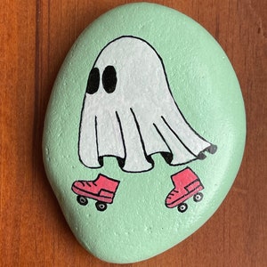 Fun Halloween Ghosts Painted Rocks - SEALED Only 8 Dollars Each! - Etsy